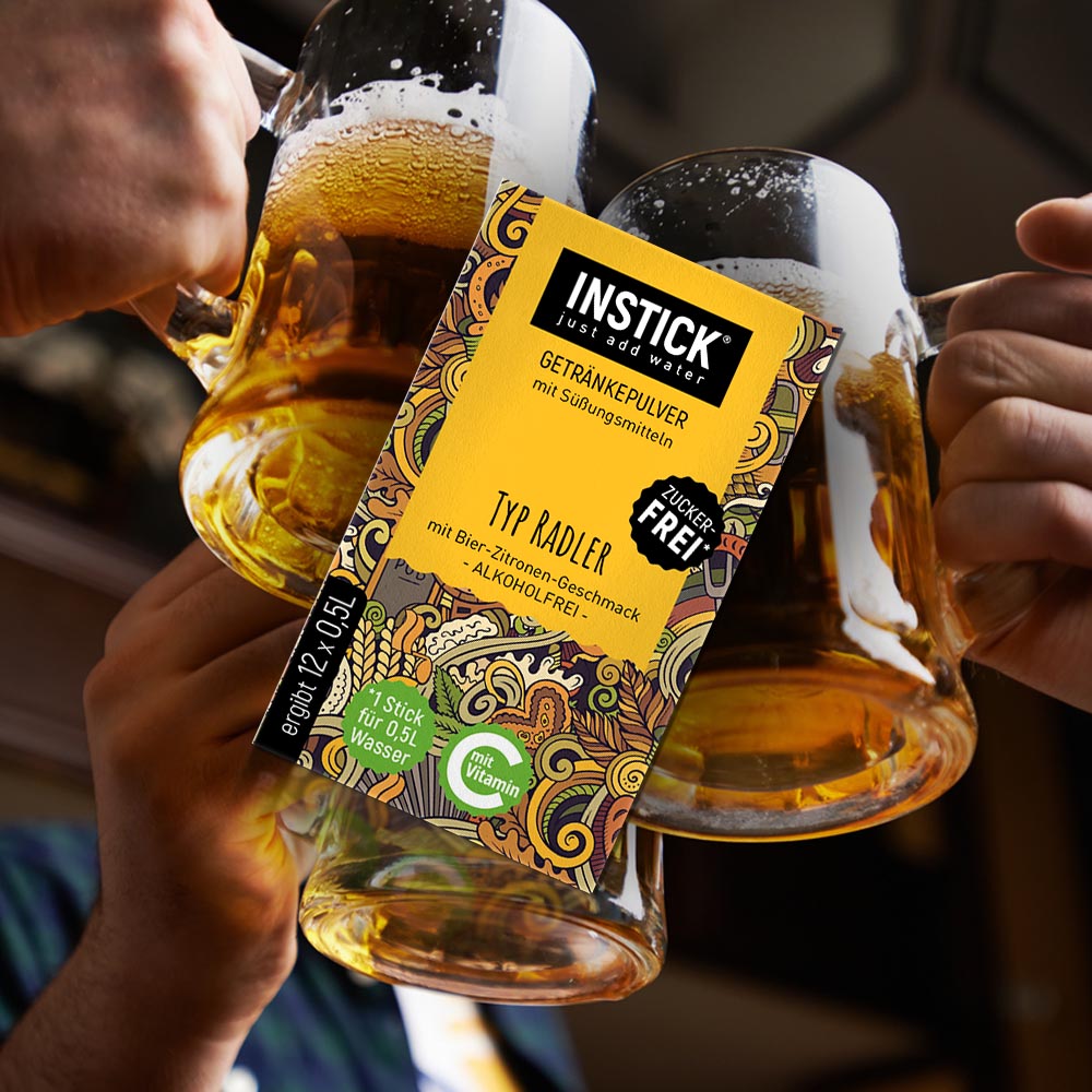 INSTICK ΡΟΦΗΜΑ ΜΠΥΡΑ RADLER (1 ΤΜΧ = 12 ΦΑΚΕΛΑΚΙΑ X 2.5 G )