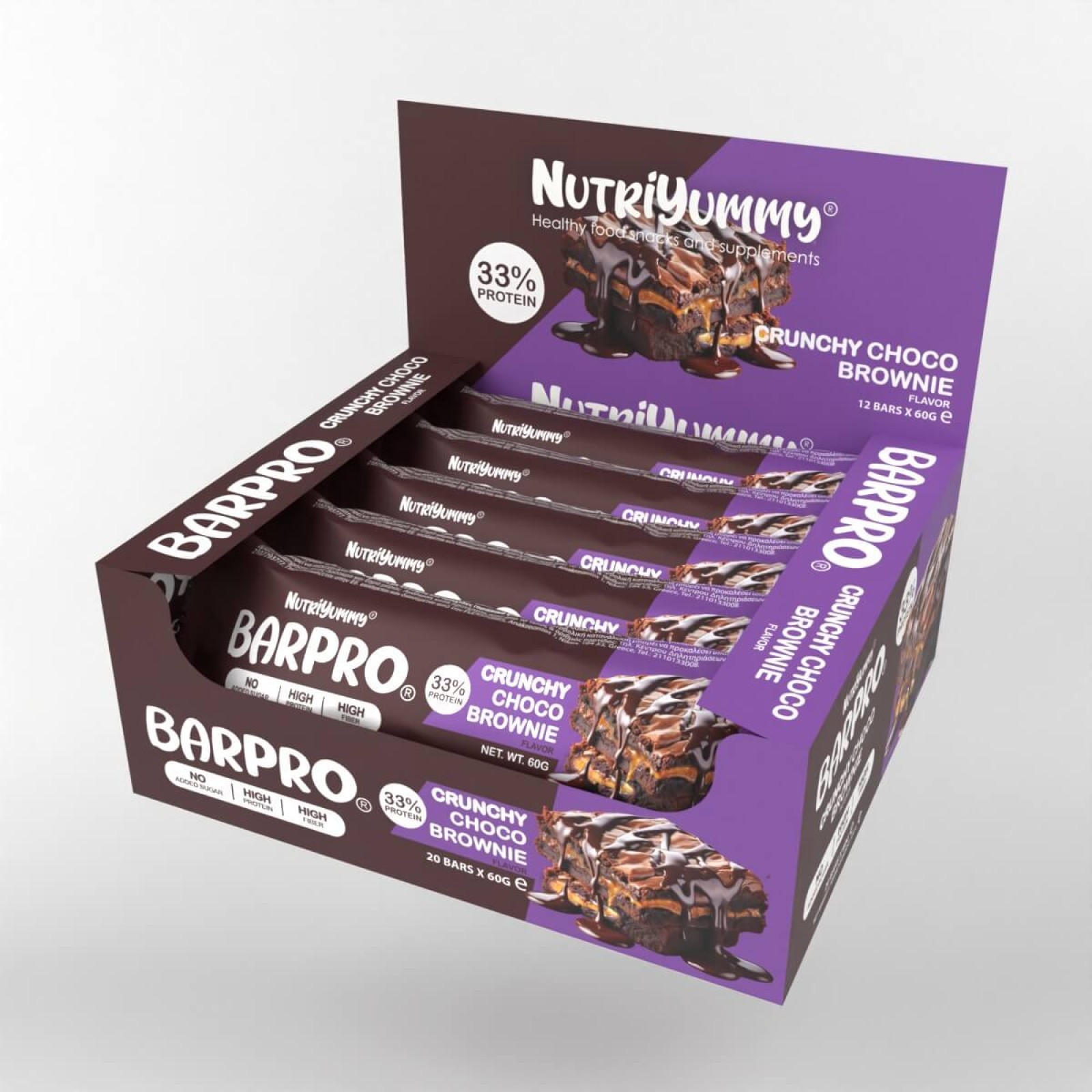 NUTRIYUMMY BARPRO CRUNCHY CHOCO BROWNIE 60 G